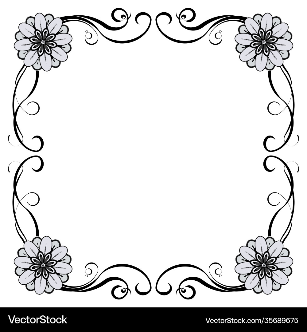 Decorative frame Royalty Free Vector Image - VectorStock