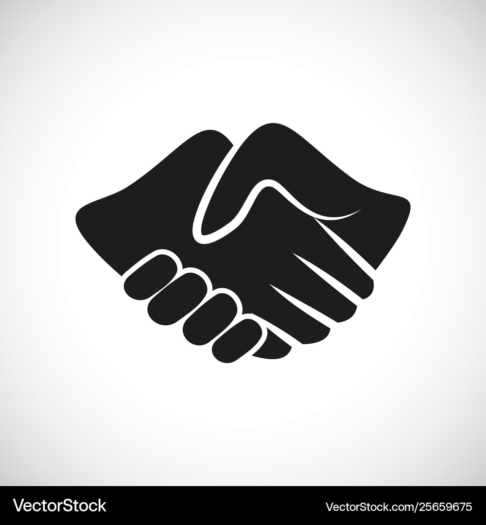 Handshake Icon - Business Connection Royalty Free Vector