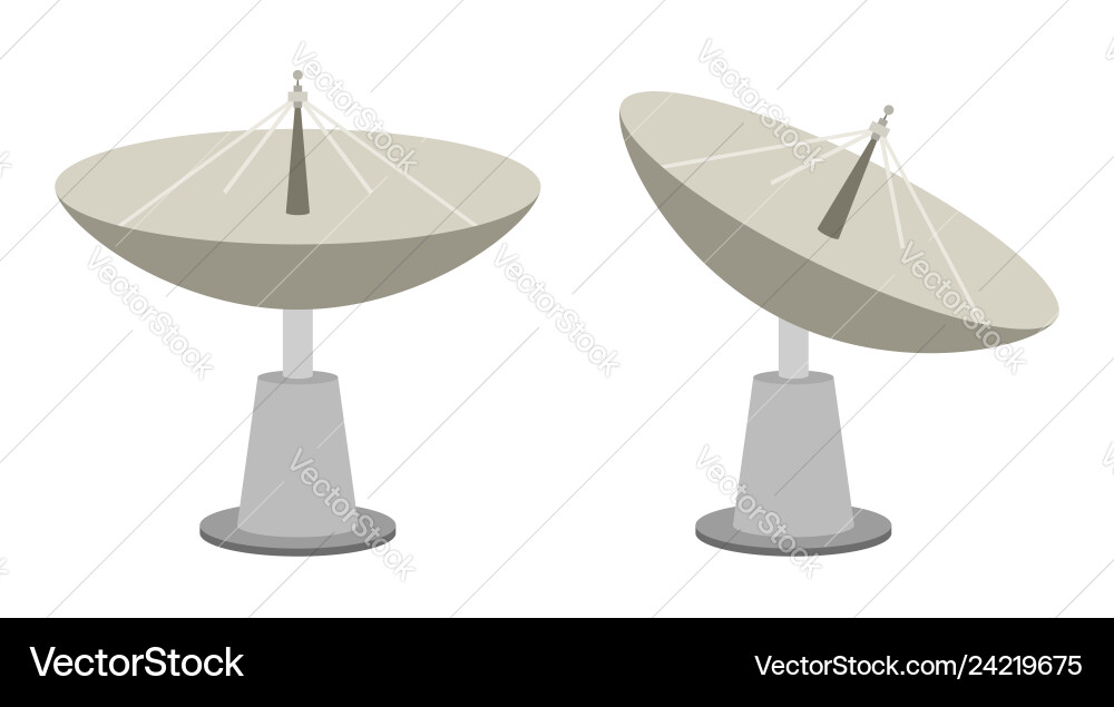 Radar dish Royalty Free Vector Image - VectorStock