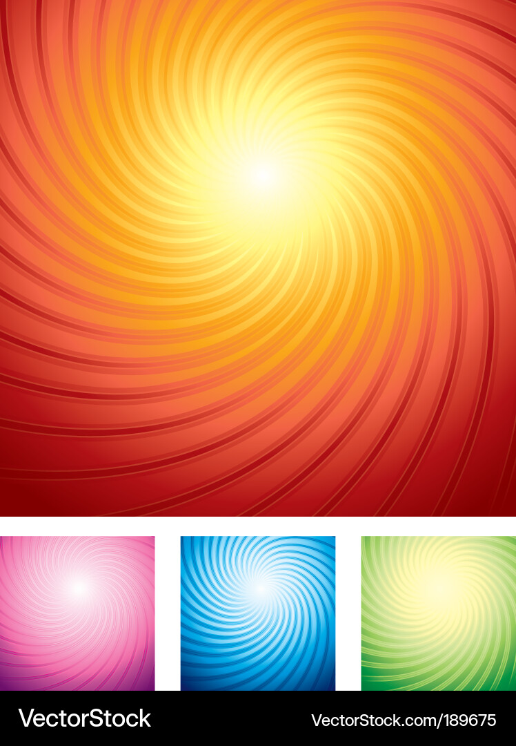 Solar Swirl Background Royalty Free Vector Image