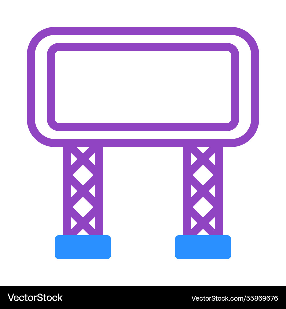 Aesthetic highway signage icon graphics design Vector Image