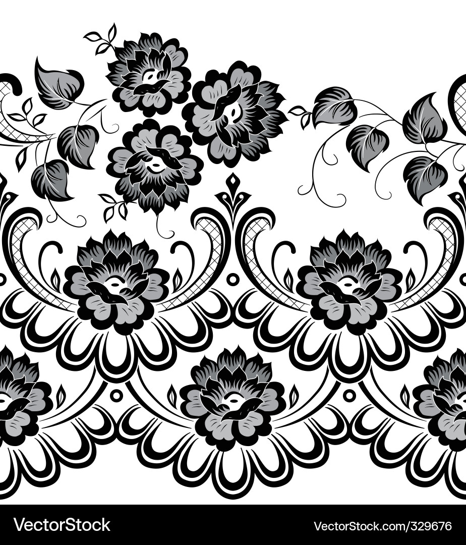 Floral Botanical Pattern Royalty Free Vector Image
