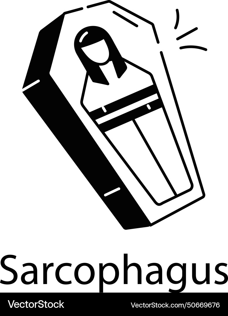 Sarcophagus Royalty Free Vector Image - VectorStock