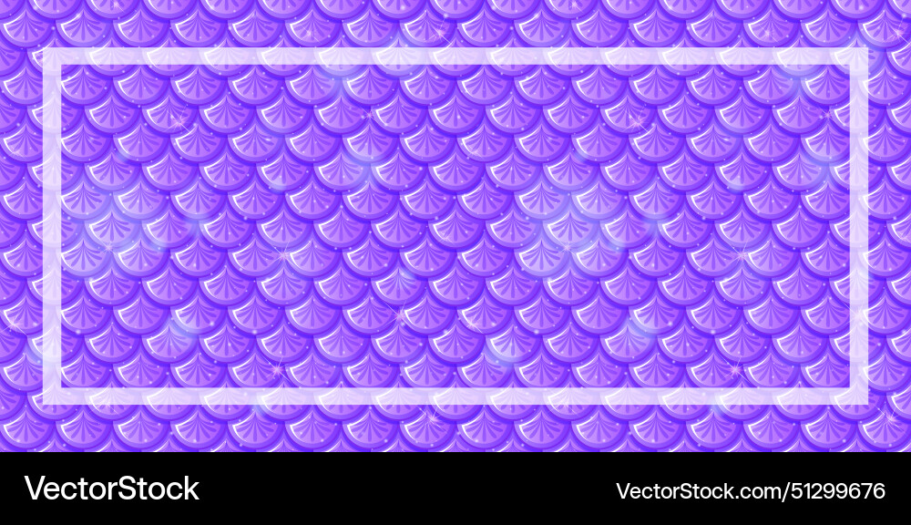 Seamless purple scales with decorative border Vector Image