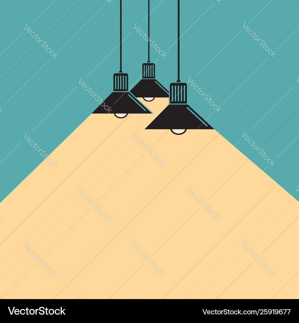 Lighting ceiling lamps Royalty Free Vector Image