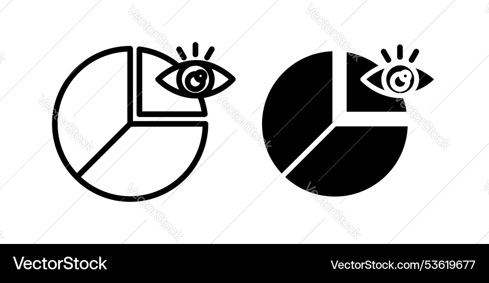 Predictive analytics icon predict growth pie Vector Image