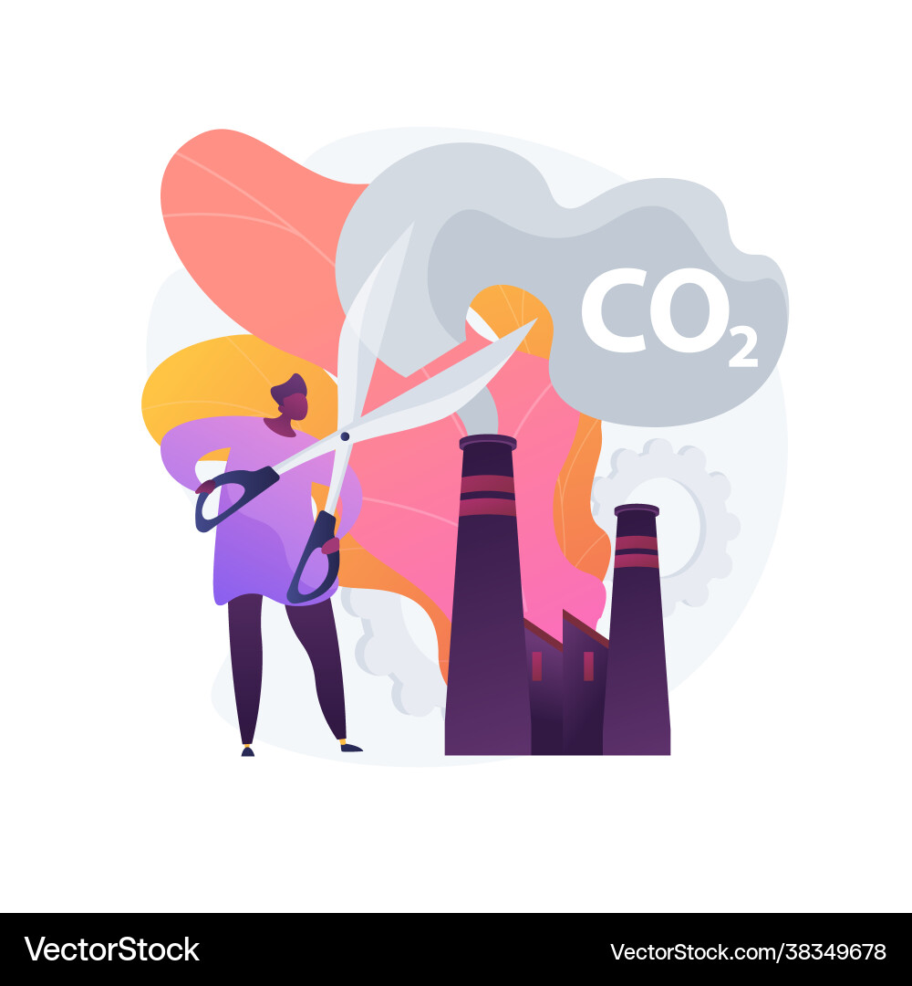 CO2 Emission Threat Royalty Free Vector Image - VectorStock