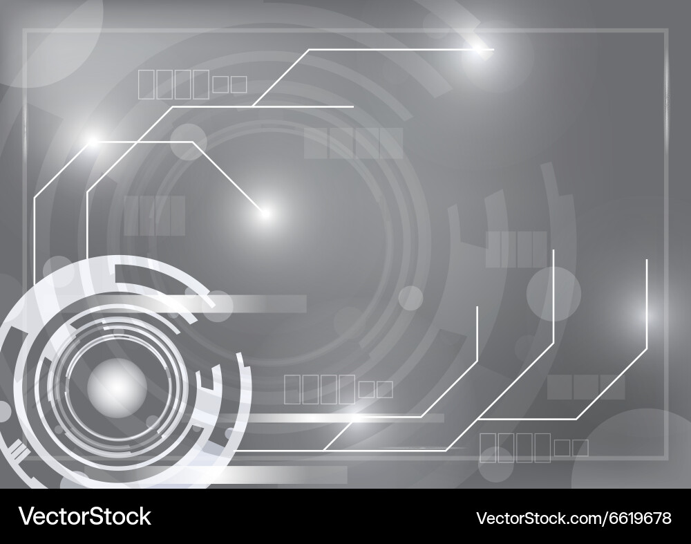 Gray technology background Royalty Free Vector Image