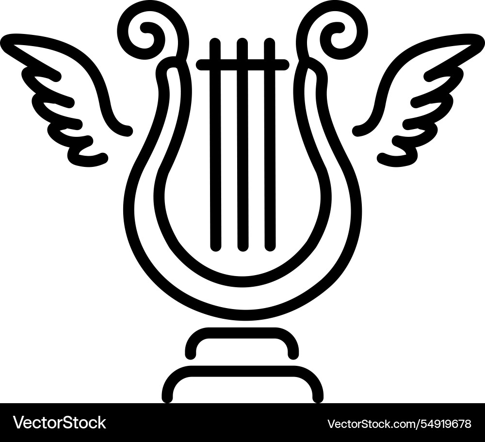 Lyre Royalty Free Vector Image - VectorStock
