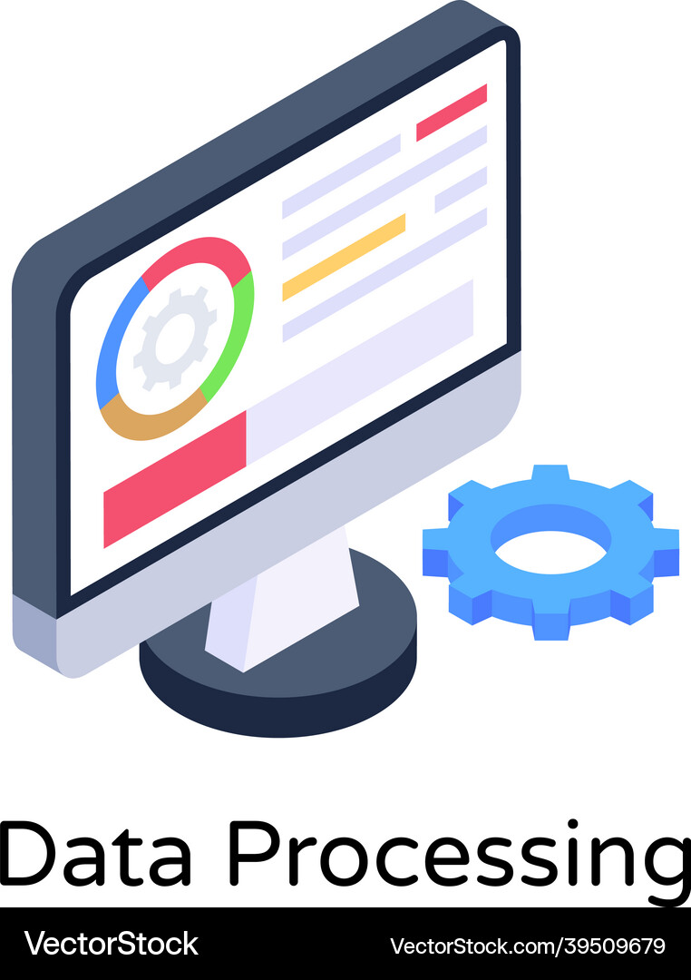 Data processing (39509679) – Royalty-Free Vector | VectorStock