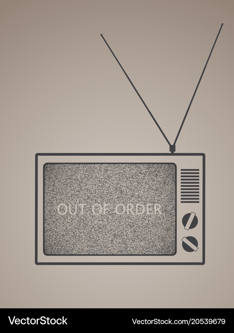 Out of order Royalty Free Vector Image - VectorStock