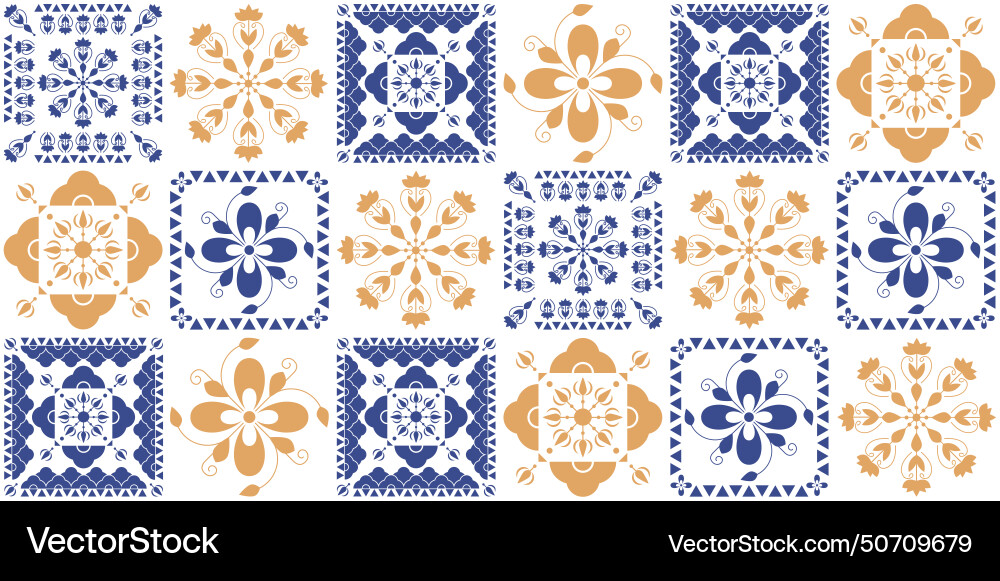 Seamless pattern with square antique geometric Vector Image
