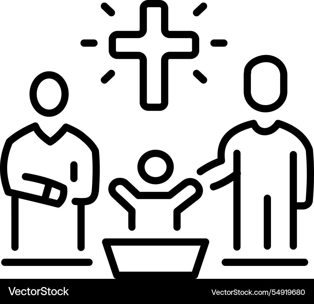 Baptism Royalty Free Vector Image - VectorStock