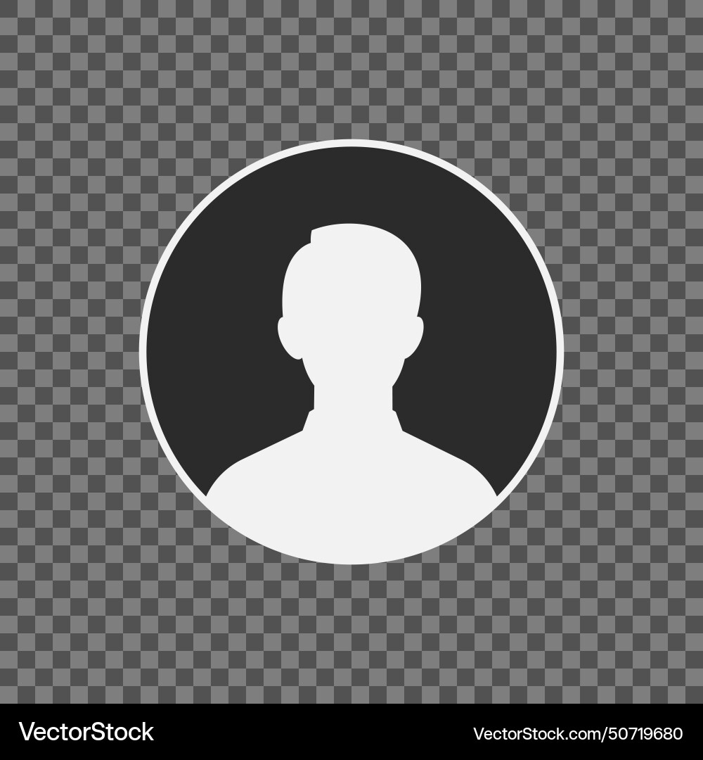 Blank profile image placeholder icon Royalty Free Vector