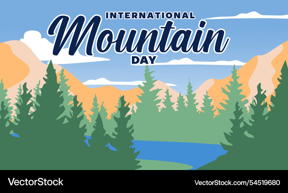 International mountain day Royalty Free Vector Image