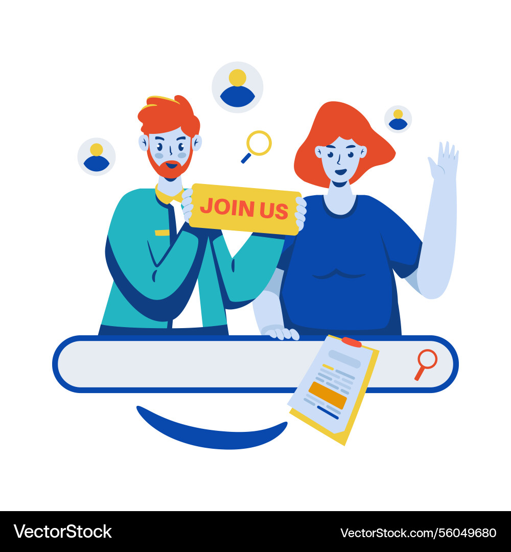 Join our team Royalty Free Vector Image - VectorStock