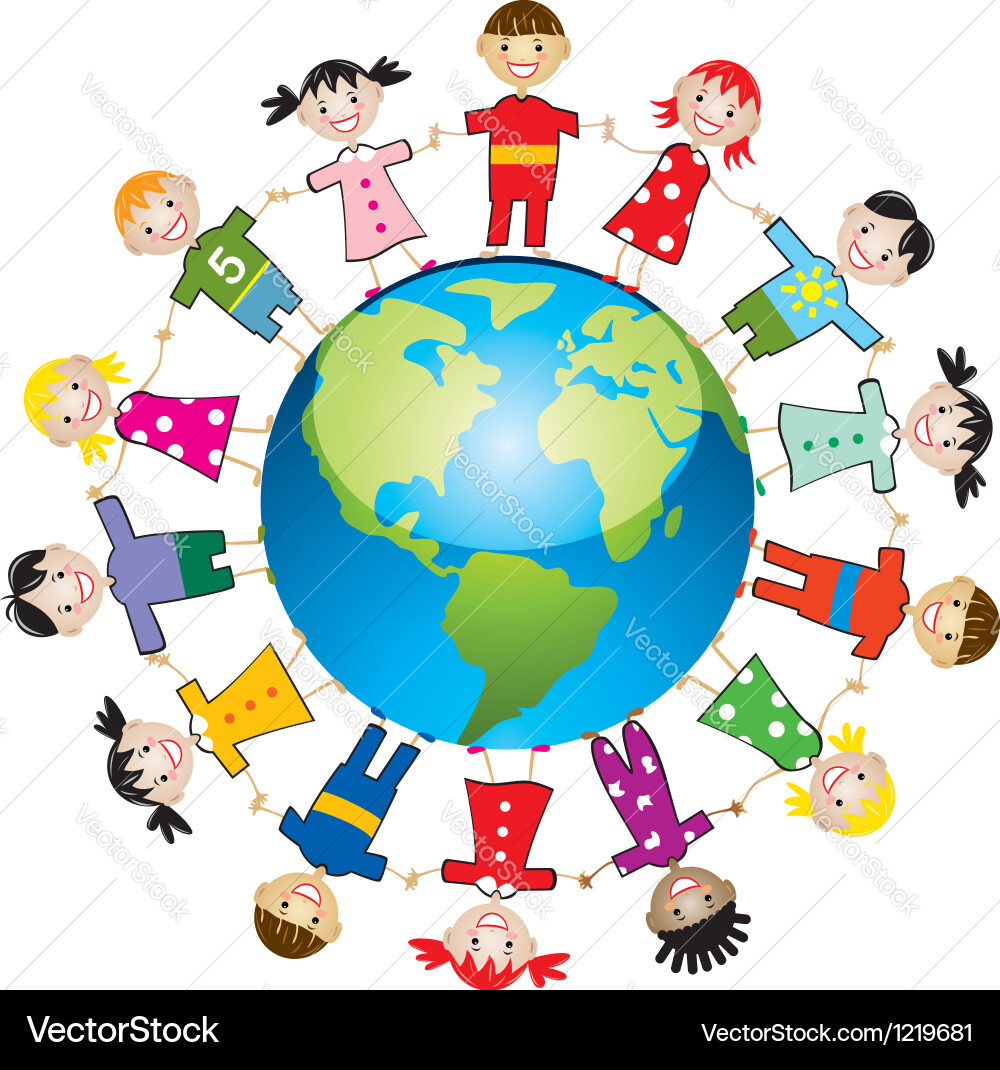 Children around the world Royalty Free Vector Image