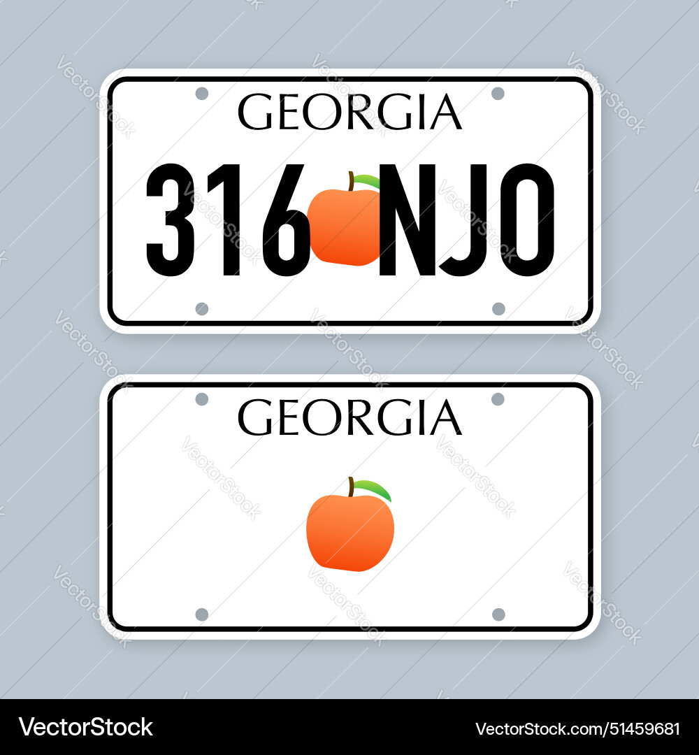 Georgia Plate Vector Images (over 300)
