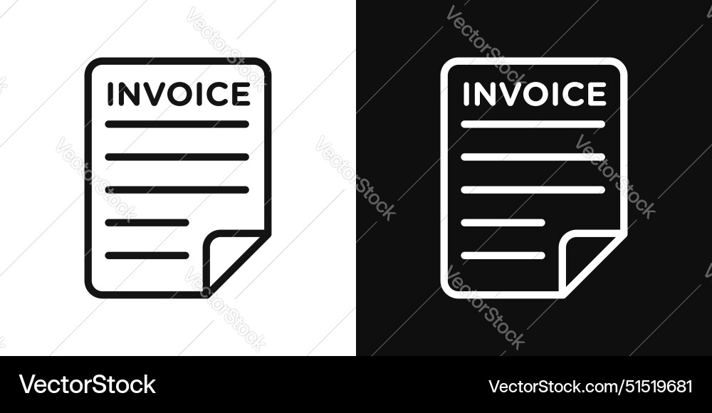 Invoice icon Royalty Free Vector Image - VectorStock