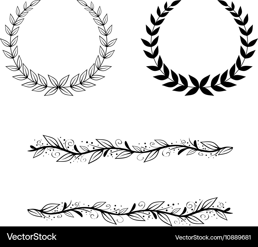 Leaf Frame Outlines Leaf Border Vector Art, Icons, And Graphics For