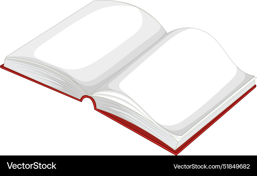 Image of an open book Royalty Free Vector Image