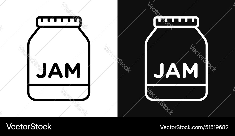 Jam icon Royalty Free Vector Image - VectorStock