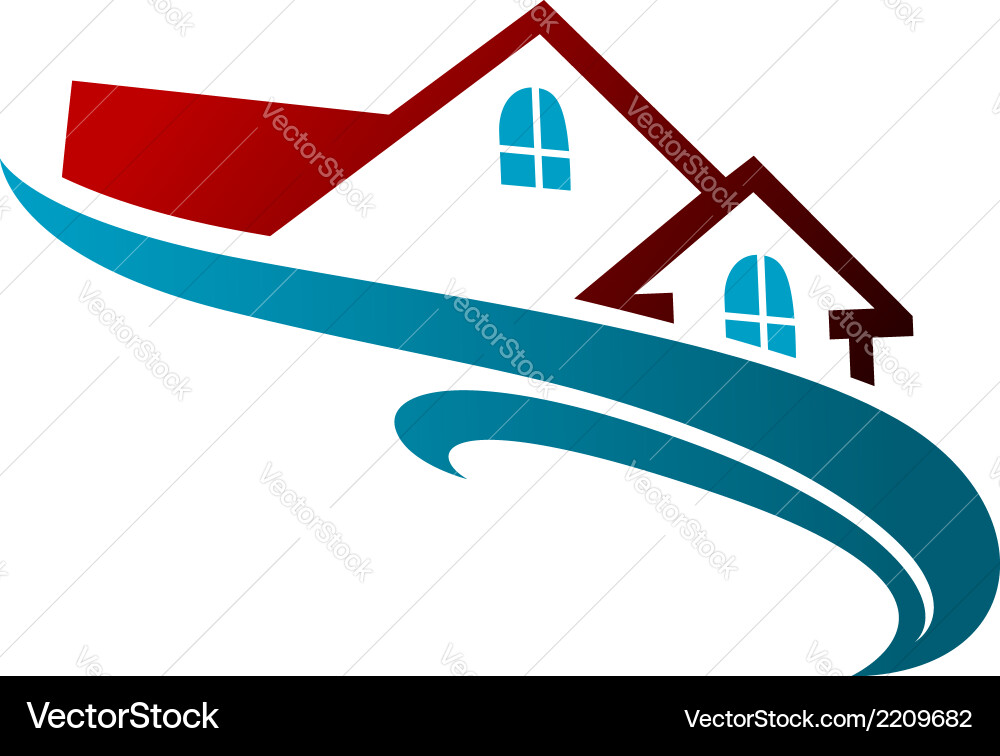 Real estate symbol Royalty Free Vector Image - VectorStock