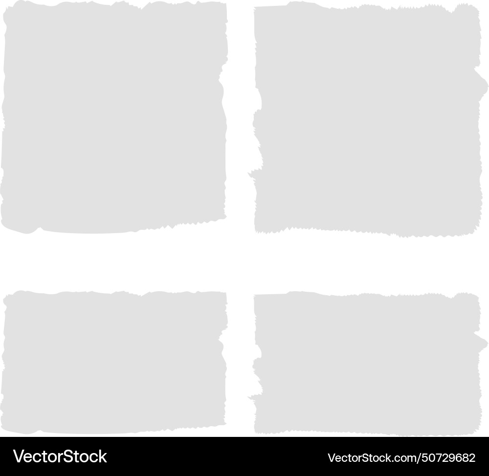 White torn damaged paper texture Royalty Free Vector Image