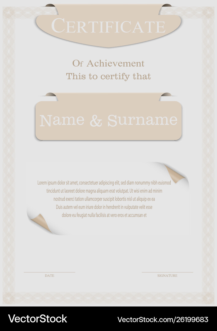 Certificate Royalty Free Vector Image - VectorStock