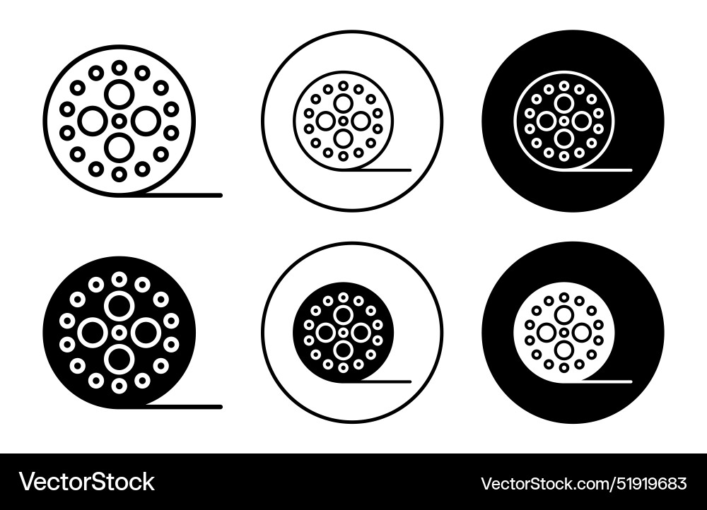 Film roll icon Royalty Free Vector Image - VectorStock