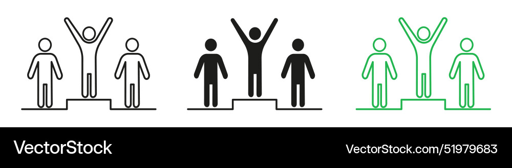 Winner icon showing a trophy and victory perfect Vector Image