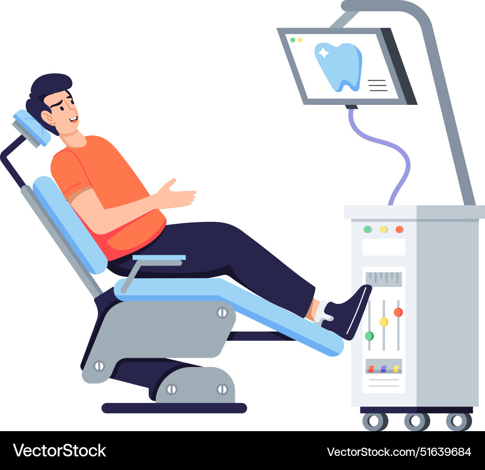 Dental patient Royalty Free Vector Image - VectorStock