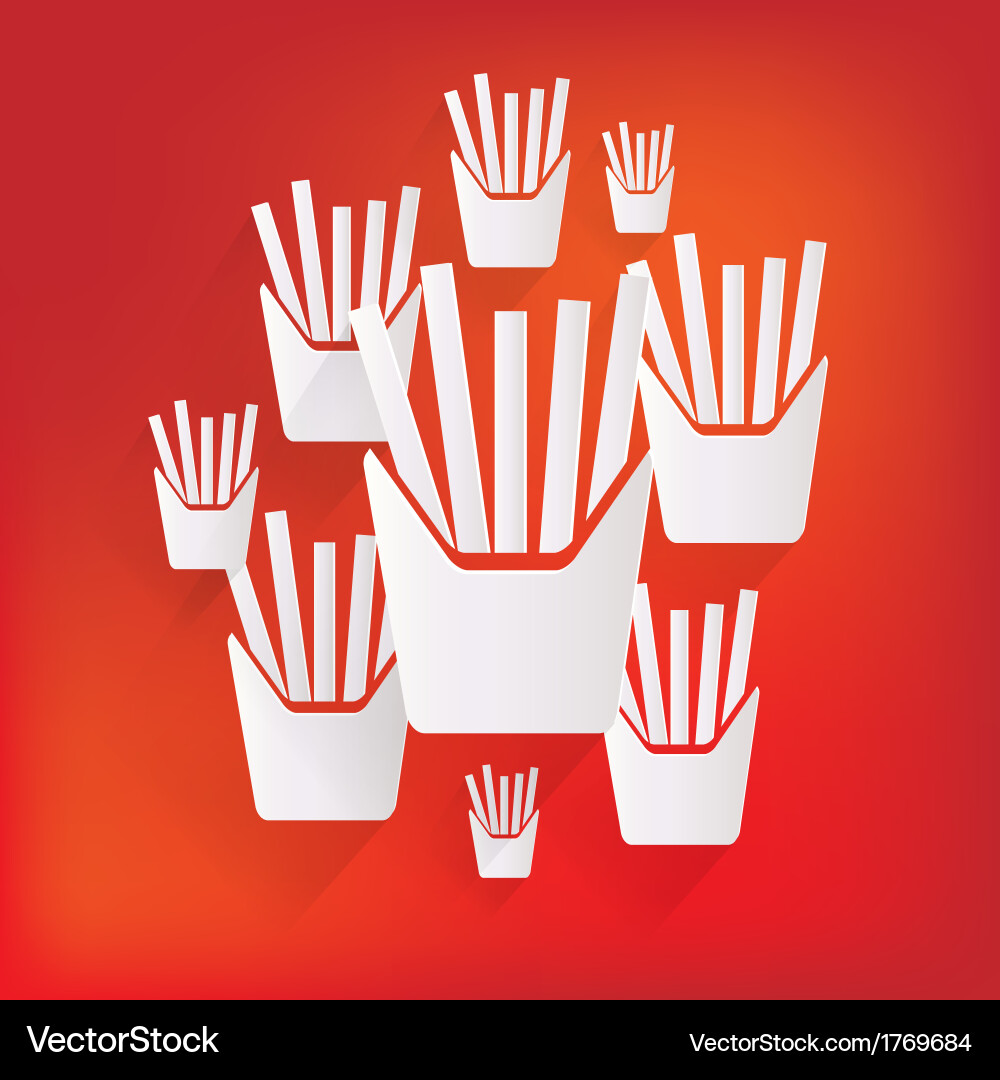 Fried potatoes icon Royalty Free Vector Image - VectorStock