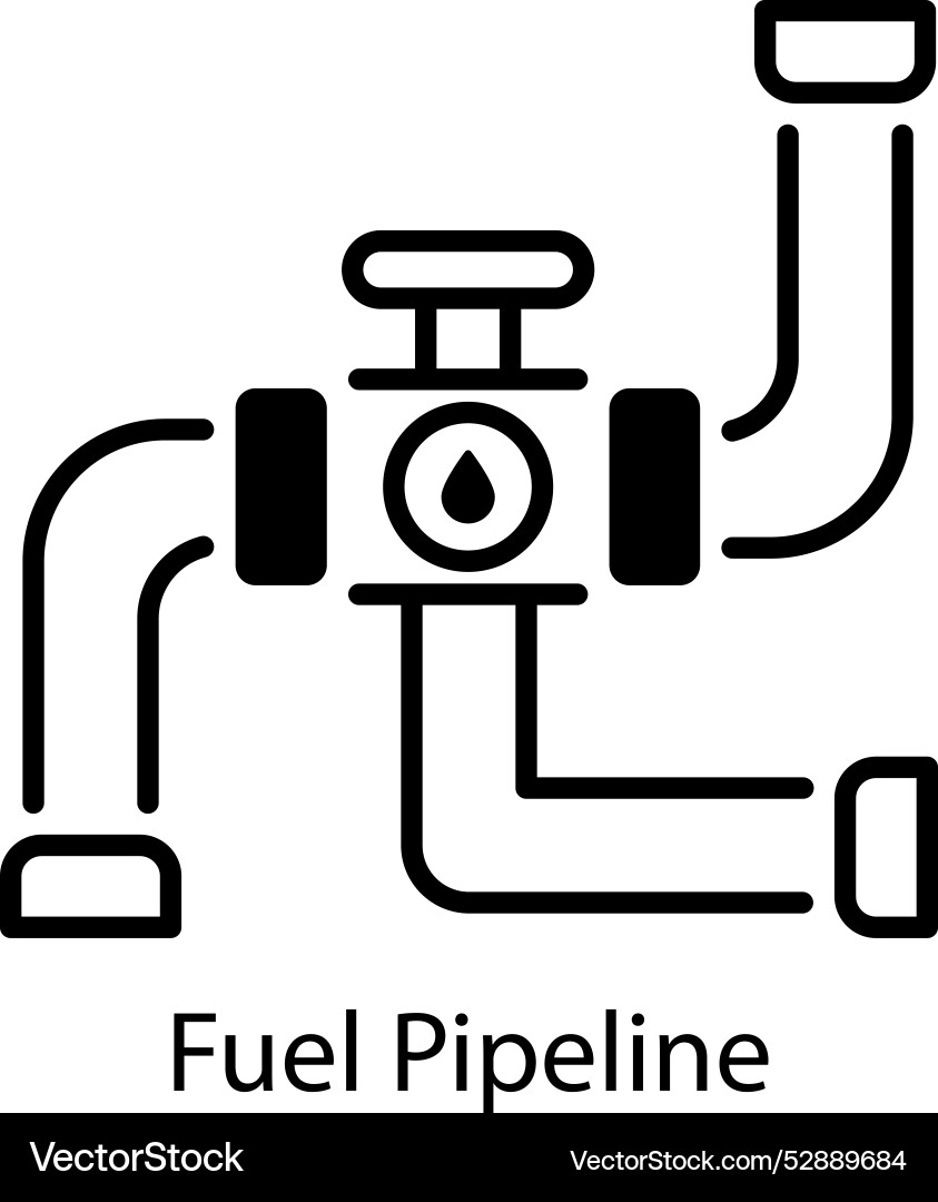 Fuel pipeline Royalty Free Vector Image - VectorStock