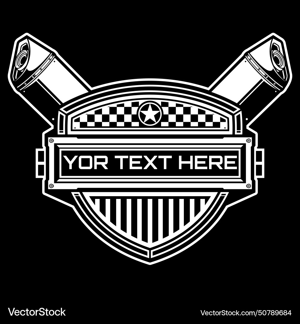 Racing team logo Royalty Free Vector Image - VectorStock