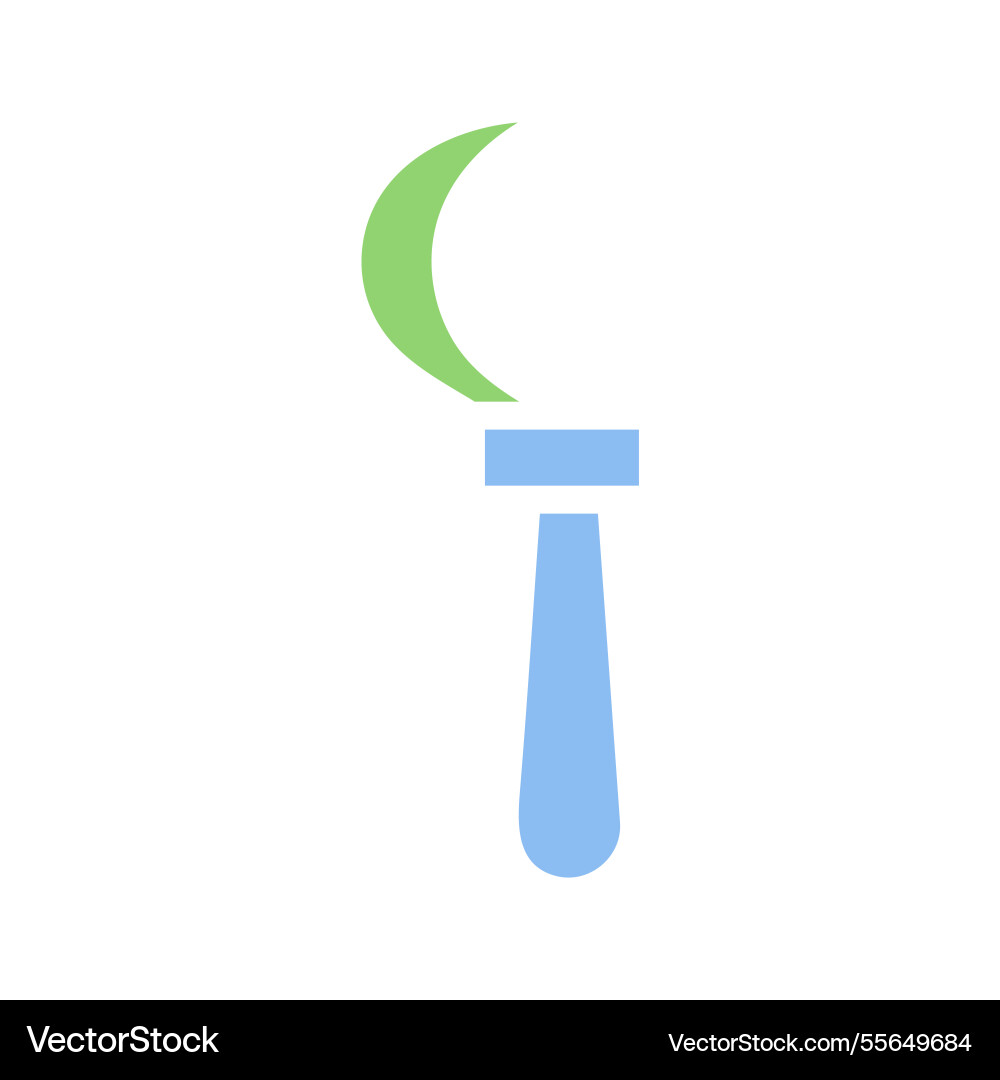 Simple sickle icon design Royalty Free Vector Image