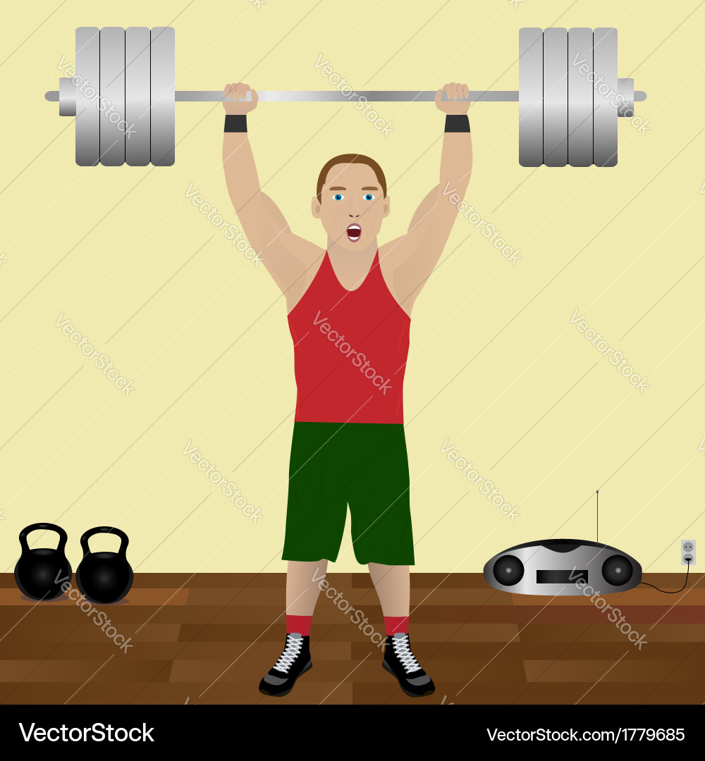 Bodybuilder Royalty Free Vector Image - VectorStock