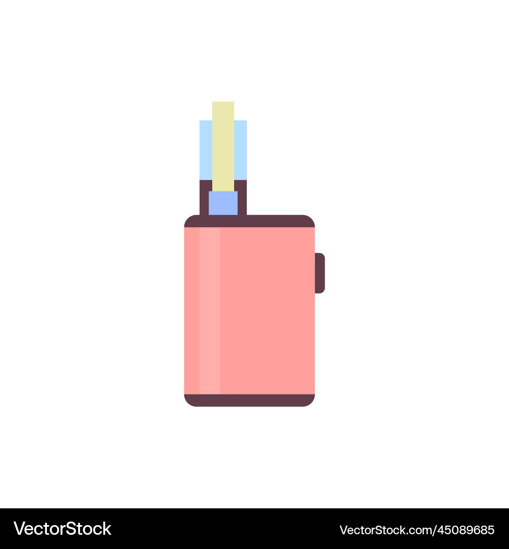 Cartoon color vape electronic cigarette Royalty Free Vector
