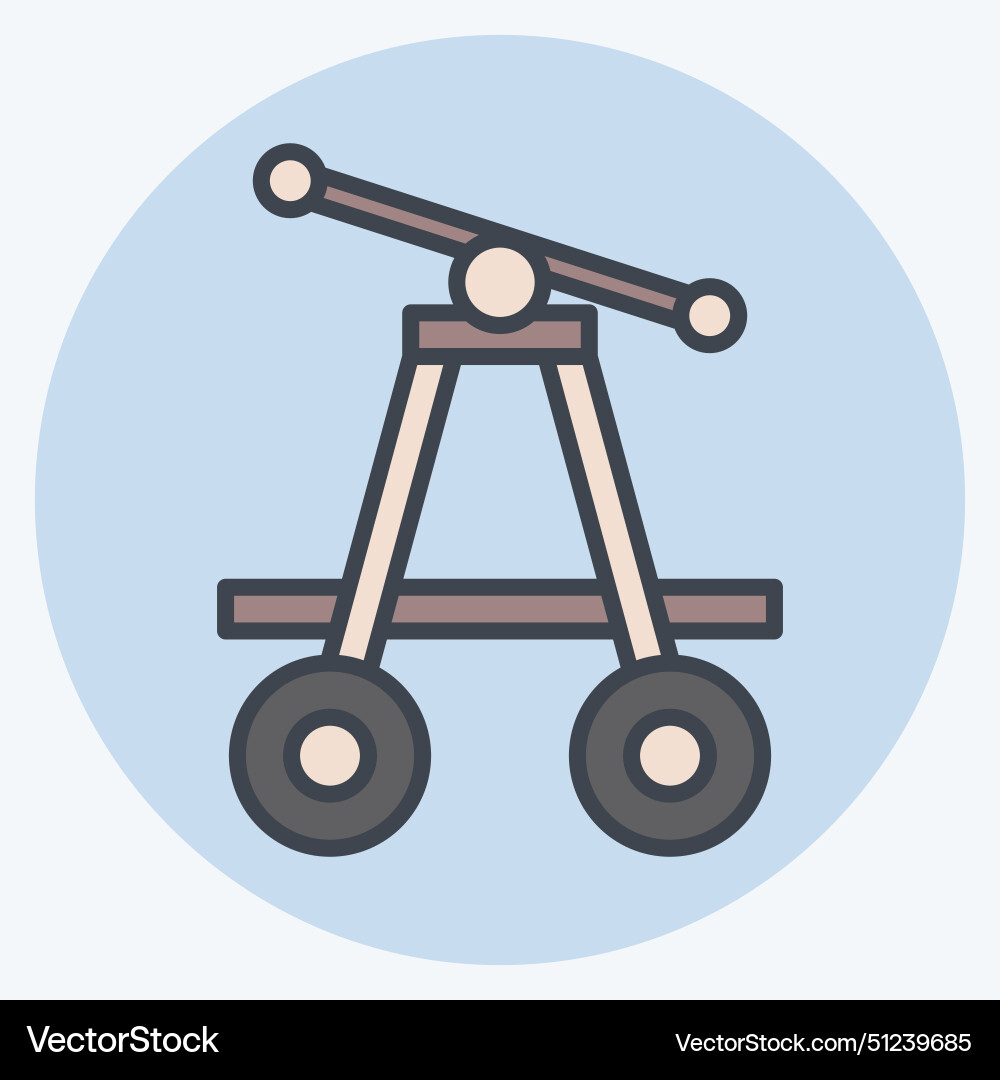 Icon pump trolley related to train station symbol Vector Image