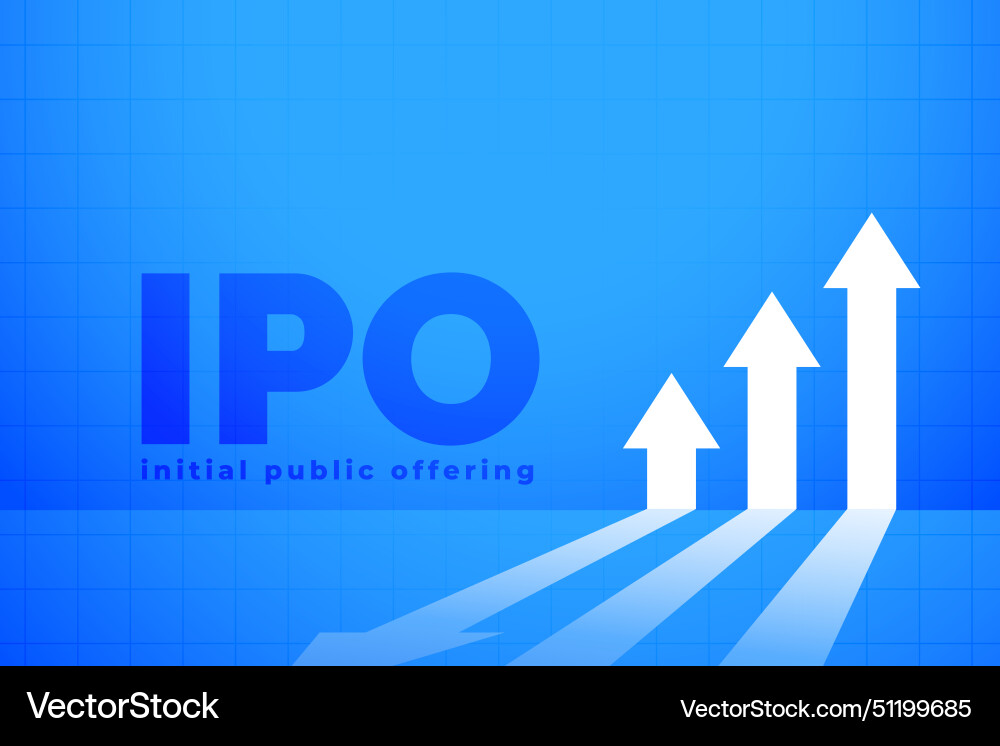 Ipo initial public offering concept background Vector Image Ipo initial public offering concept background Vector Image