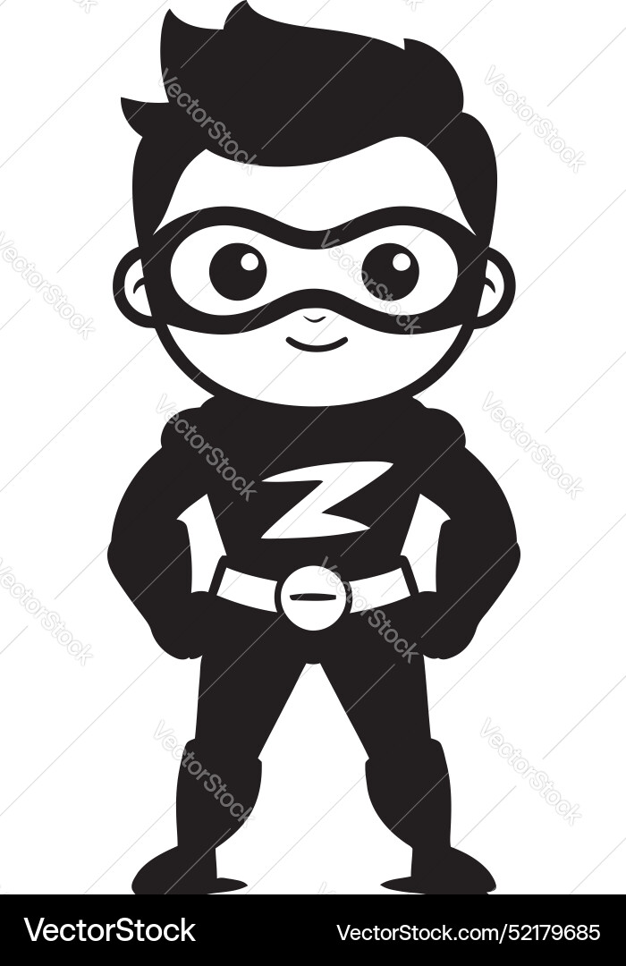 Tiny titan adorable hero icon super snuggle cute Vector Image