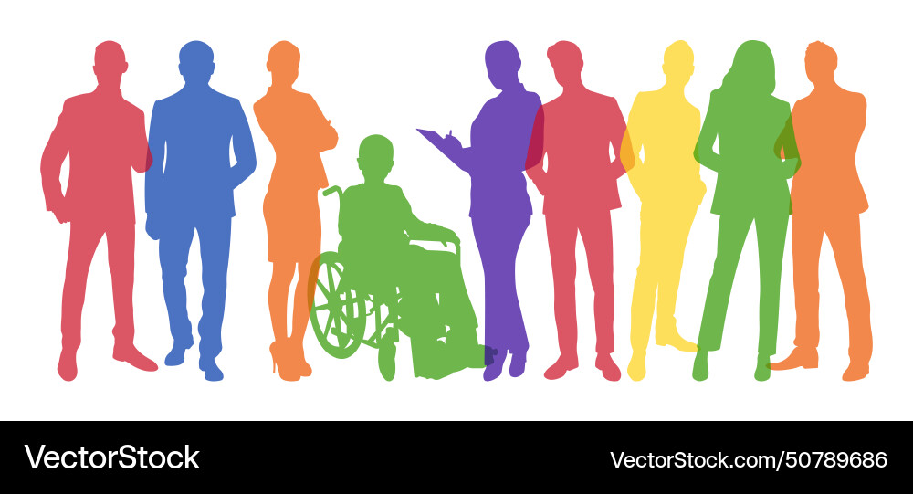 Concept of inclusive business2 Royalty Free Vector Image