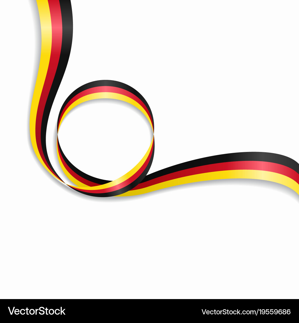 German wavy flag background Royalty Free Vector Image