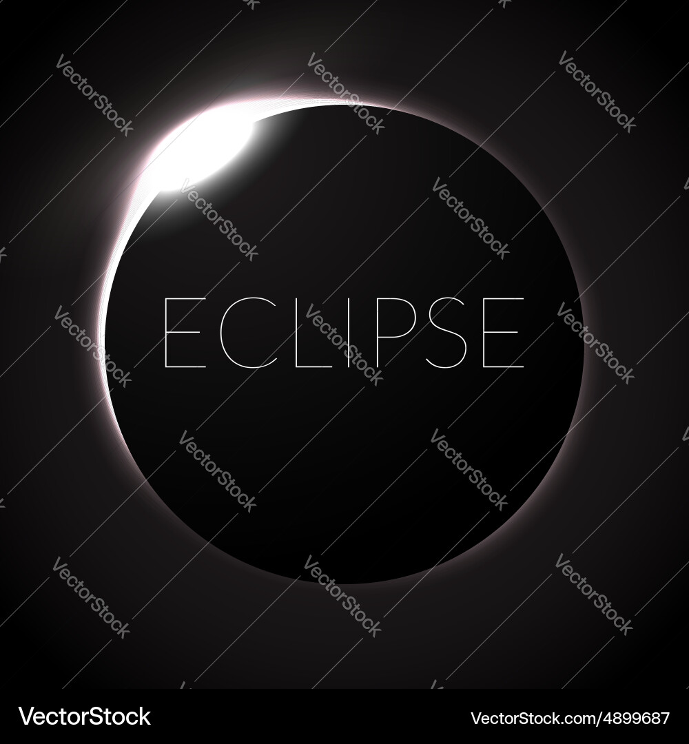 Eclipse Royalty Free Vector Image - VectorStock