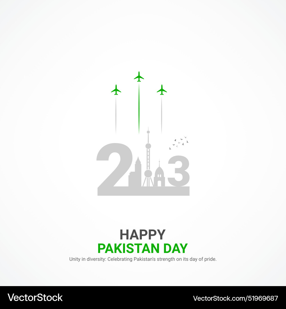 Pakistan resolution day Royalty Free Vector Image