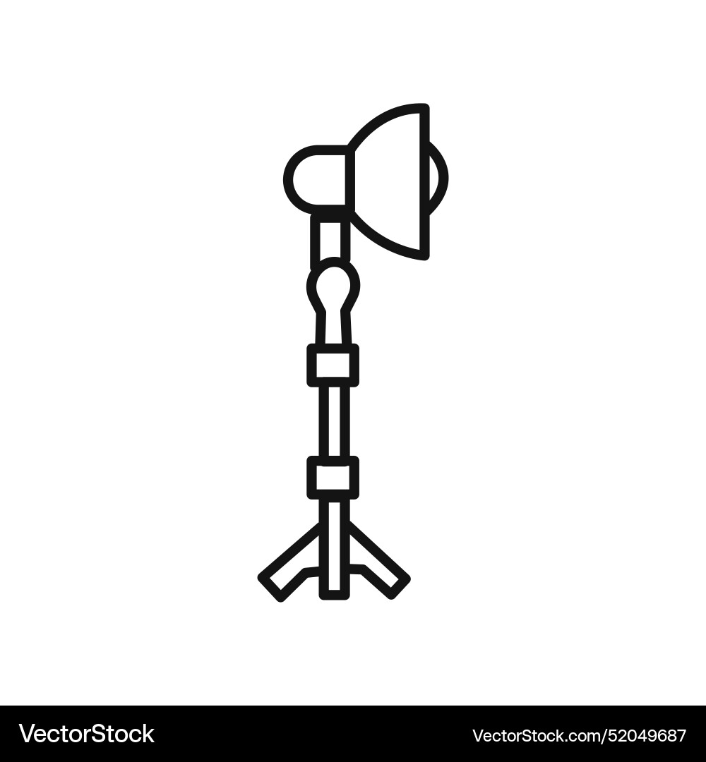 Photography lighting icon linear graphics sign Vector Image