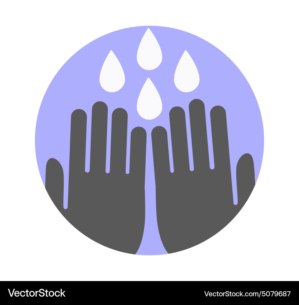 Wash Your Hands Hygiene Symbol Royalty Free Vector Image