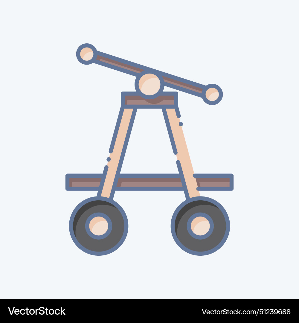 Icon pump trolley related to train station symbol Vector Image