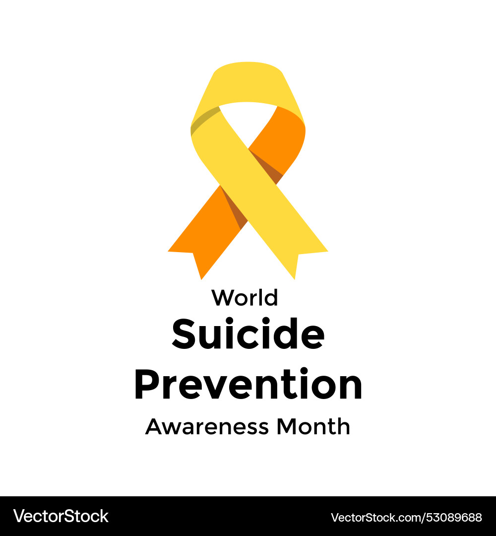 Suicide prevention awareness design - change Vector Image