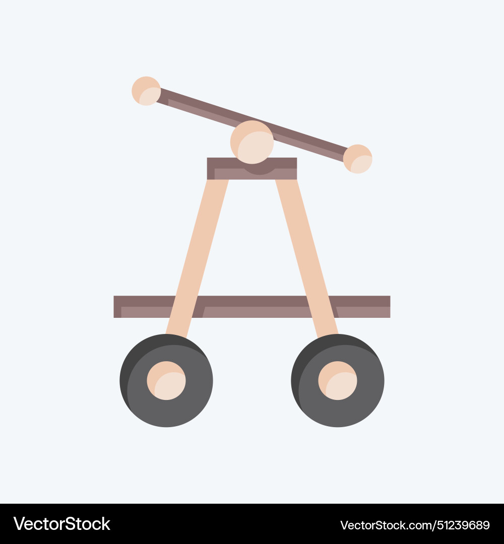 Icon pump trolley related to train station symbol Vector Image